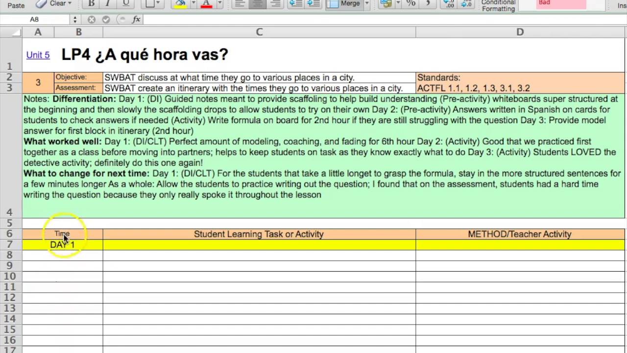 Lesson Plan Think Aloud - HS Spanish A&I Lesson, Courtney Walker - YouTube