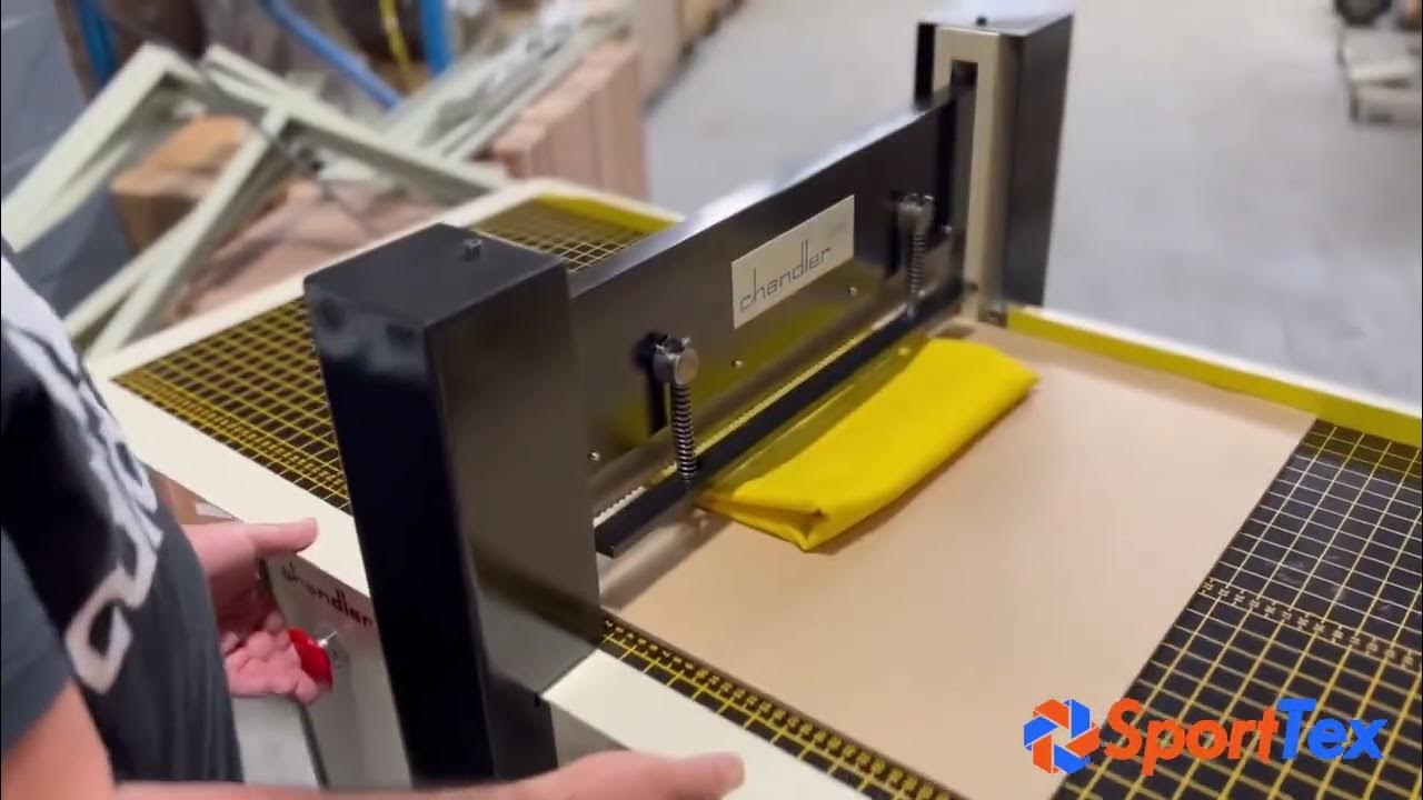 Автоматизированный станок для нарезки ткани - YouTube