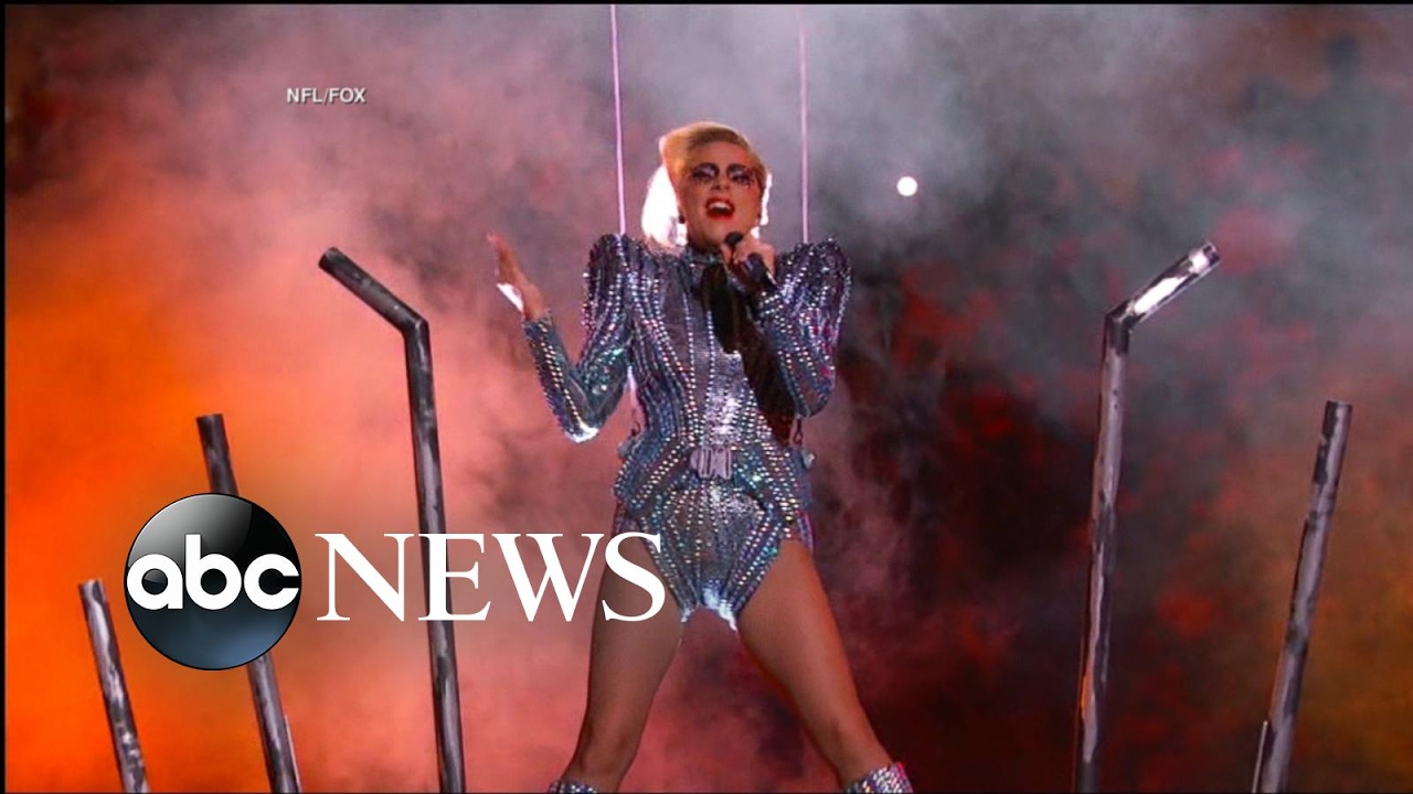 Lady Gaga Super Bowl Halftime Show Opens With Tribute to America - YouTube