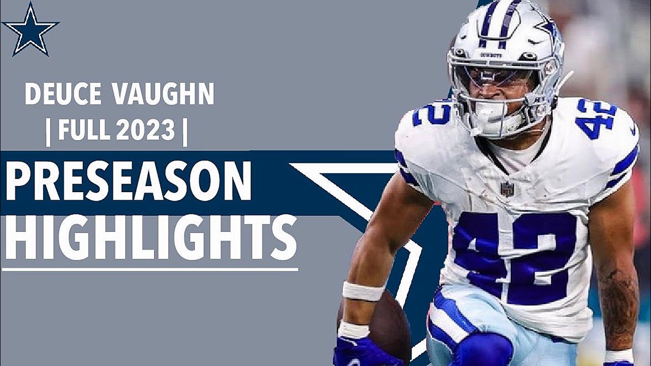 Deuce Vaughn FULL 2023 Preseason Highlights ᴴᴰ | Cowboys Week 1-3 ...