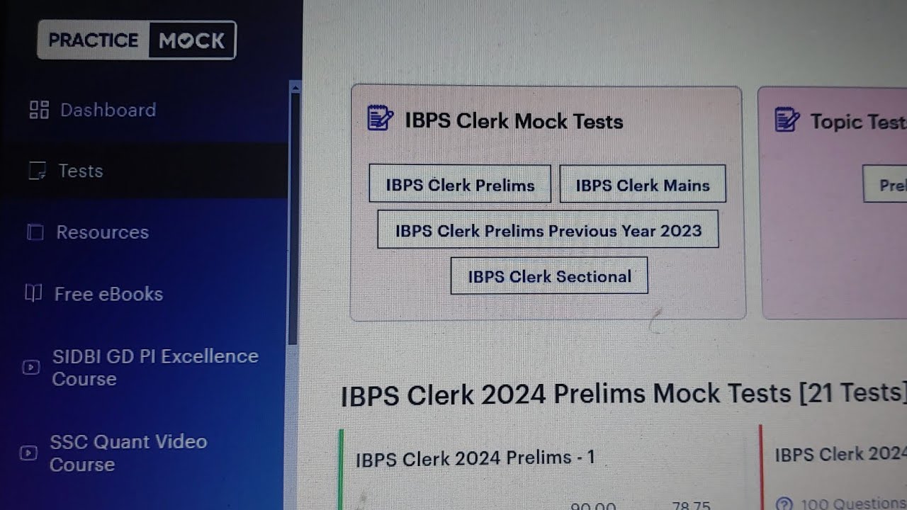 MY IBPS CLERK MOCK TEST| SCORE| accuracy🫤👎 #ibpsclerk #ibps - YouTube