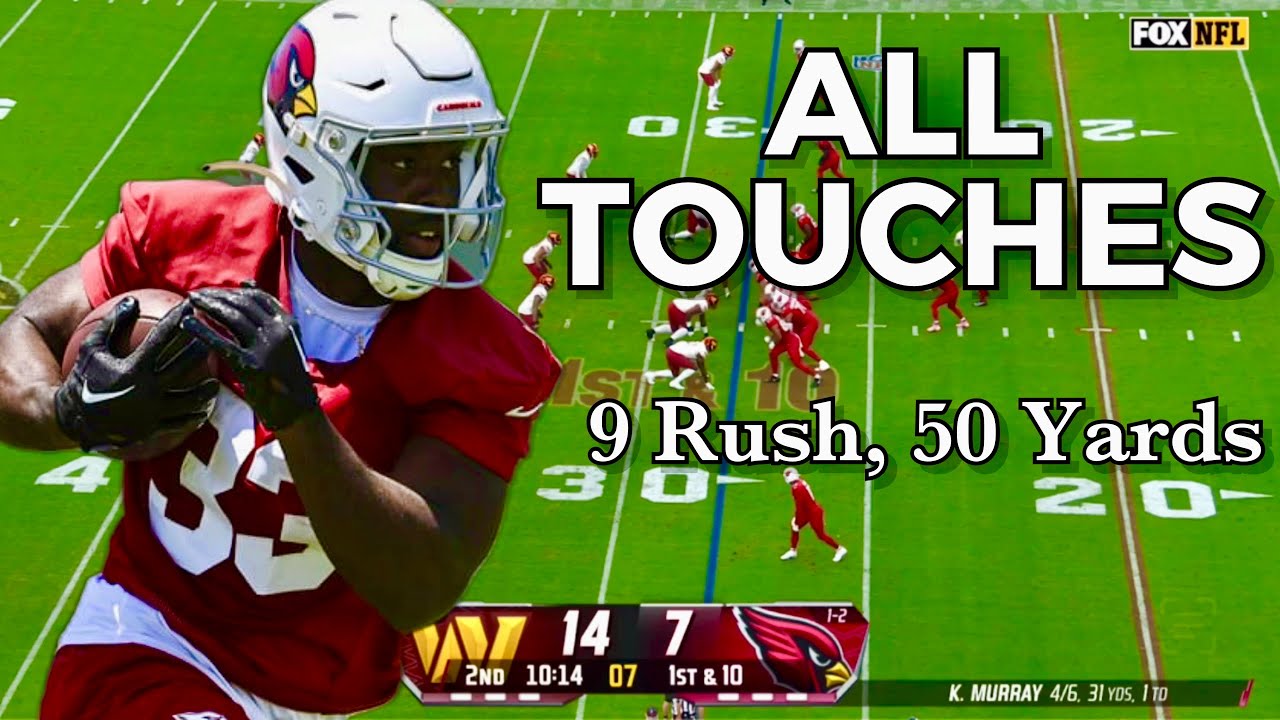 Trey Benson Week 4 Highlights | Every Run and Catch Vs Commanders - YouTube