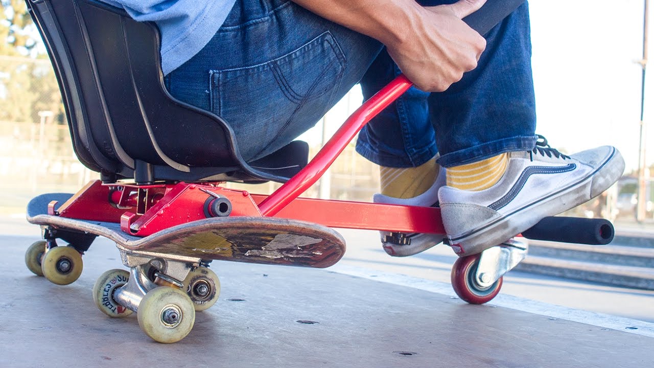 THE GO KART SKATEBOARD?! - YouTube