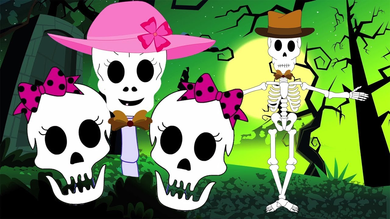 famille doigt squelette | Rime pour les enfants | Preschool Songs ...