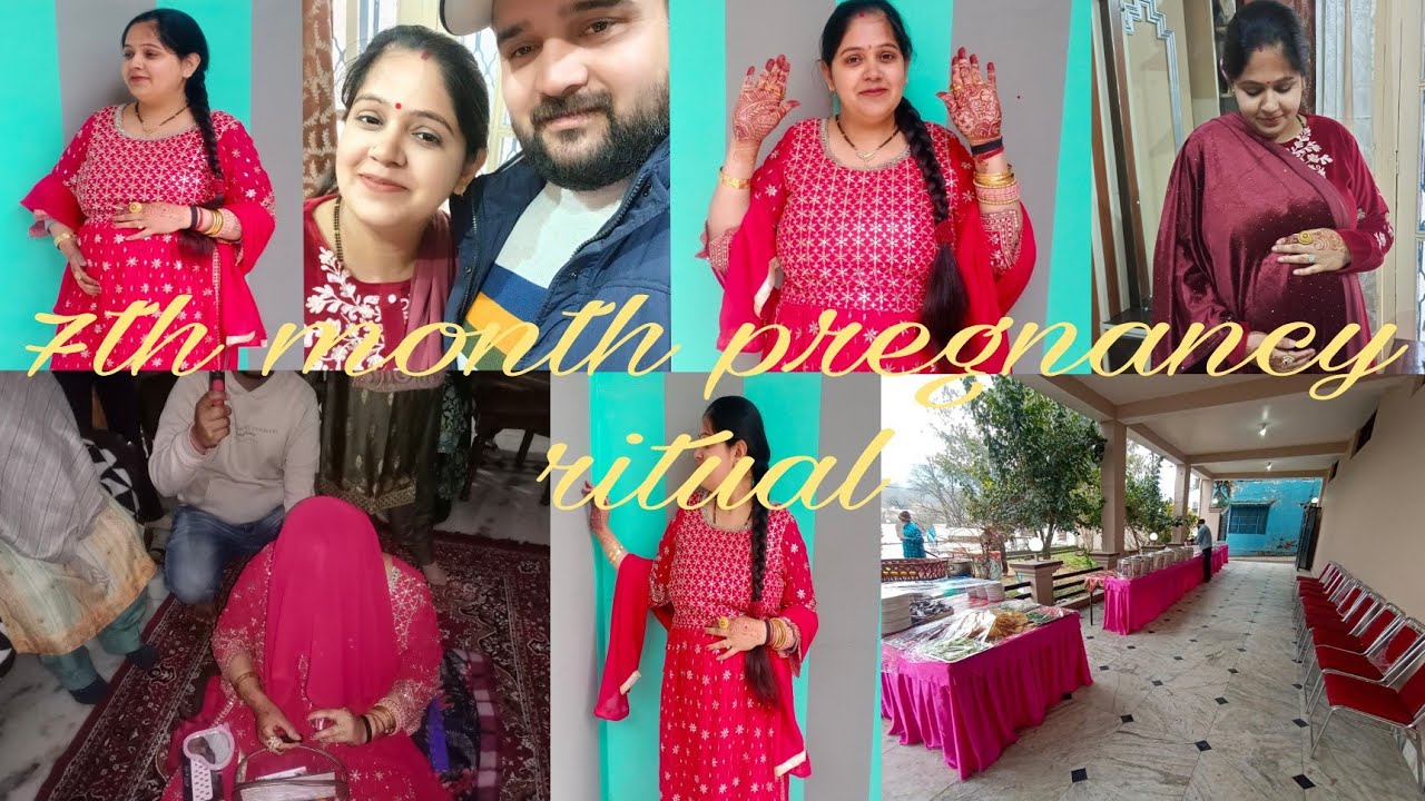 7th month pregnancy ritual🤰pregnancy function🤰function ma akele rehna ...