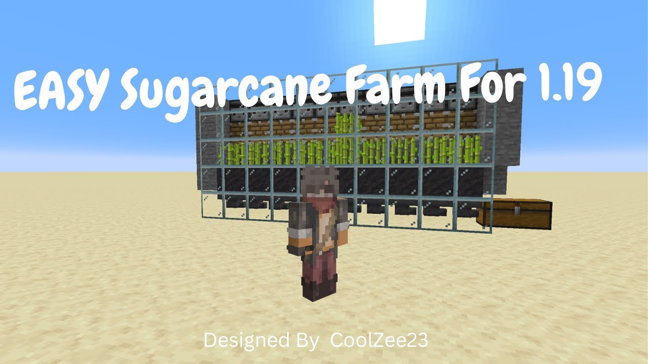 EASY sugarcane farm for 1.19 - YouTube