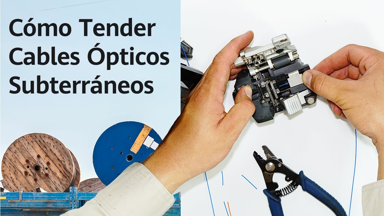 Cómo Tender Cables Ópticos Subterráneos - YouTube