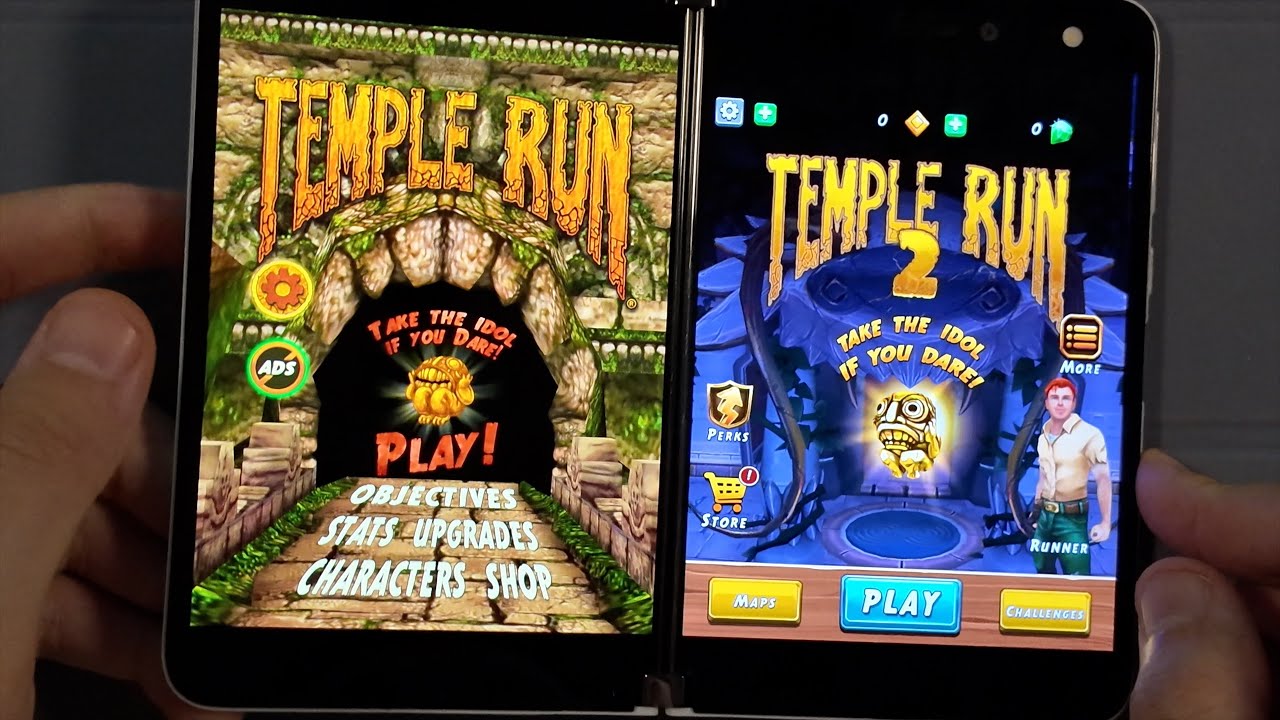 Temple Run vs Temple Run 2 - Characters Review - Microsoft Surface Duo ...