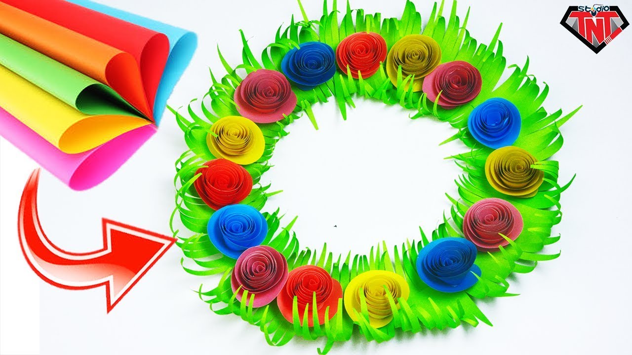 DIY Paper Circle Wall Hanging || Easy Wall Decoration Idea || DIY Paper ...