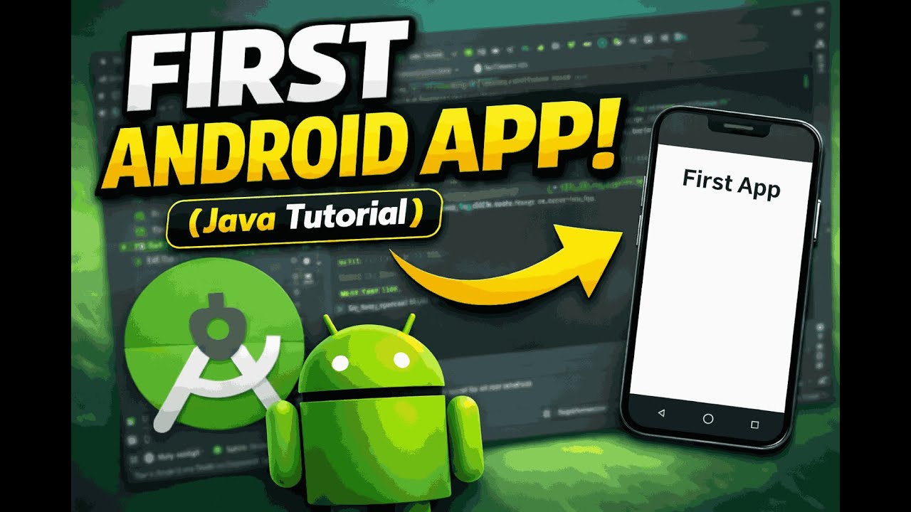 Create First App in Android Studio (Java) | Beginner Android Tutorial ...