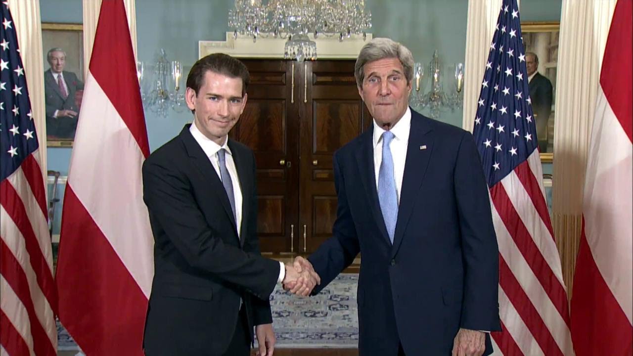 Secretary Kerry Welcomes Austrian Foreign Minister Kurz - YouTube