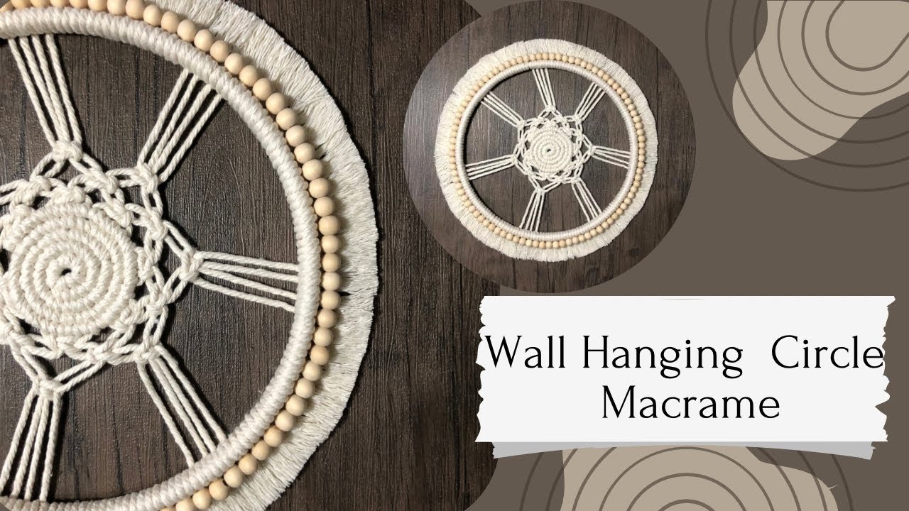 Wall Hanging Circle Macrame / Painel circular Decorativo - YouTube