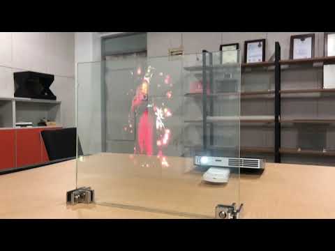 Glass Type Transparent Hologram Screen - YouTube