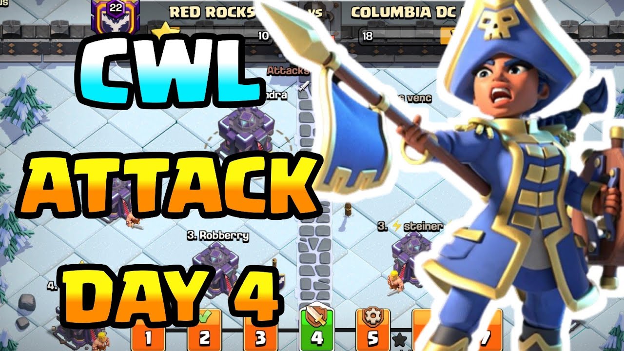 CWL ATTACK DAY 4 IN COC NOVEMBER 2022 | COC CWL ATTACK DAY 4 | CLASH OF ...
