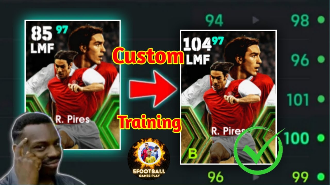 How To Train R. Pires In eFootball 2024 Mobile | Pires Max Level ...