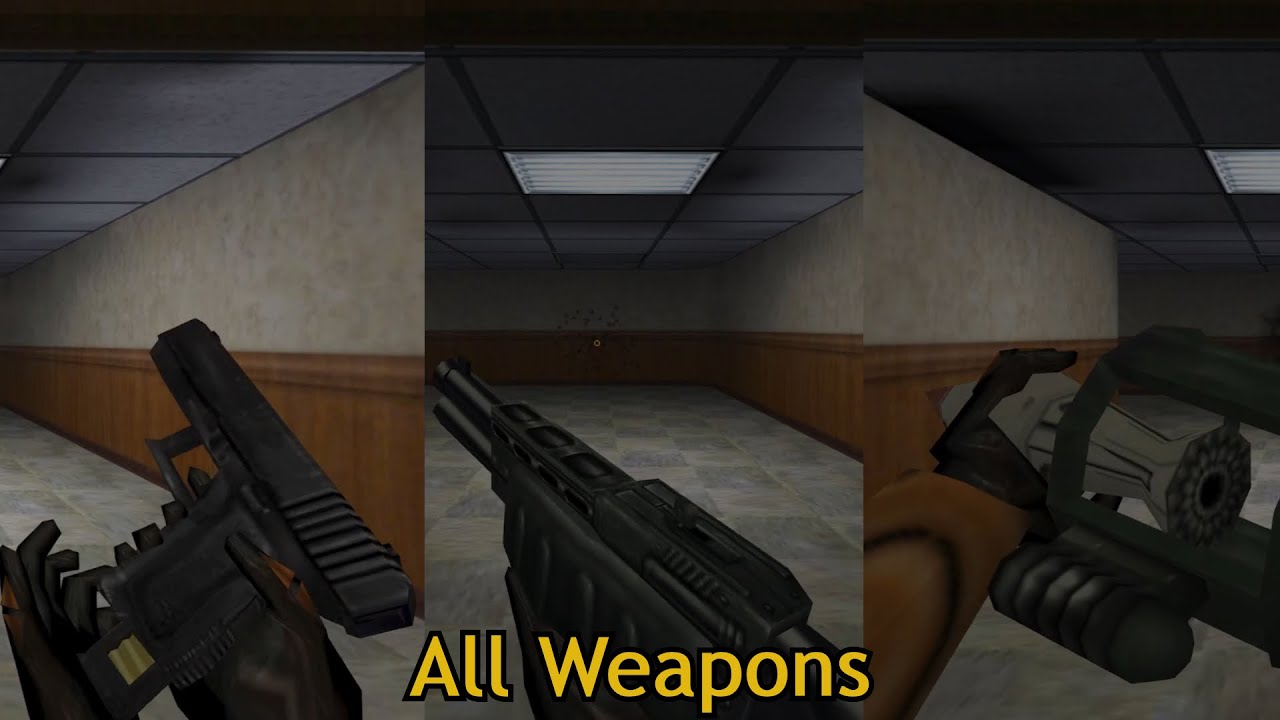 All Half-life 1 Weapons |HD Textures Included| - YouTube