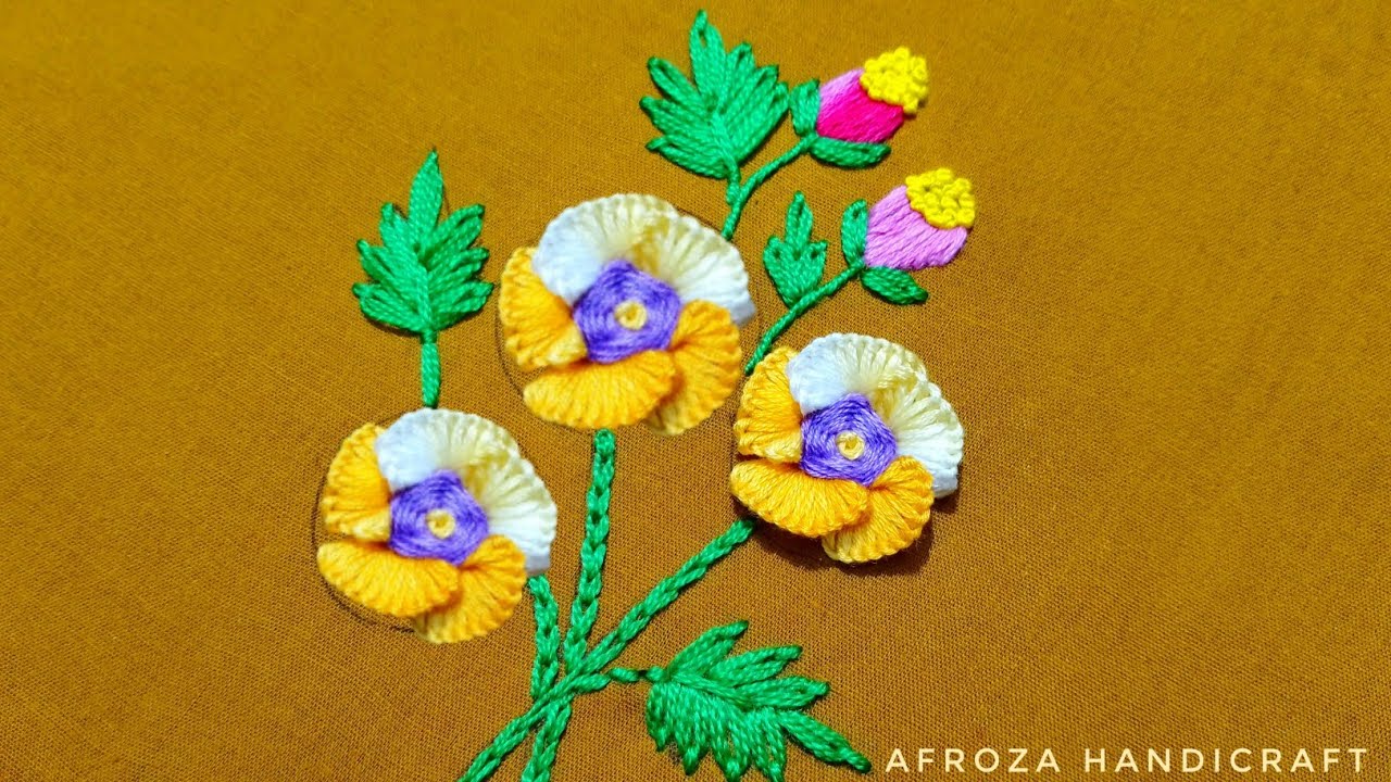 Hand Embroidery : Cast on stitch embroidery, Brazilian Embroidery ...