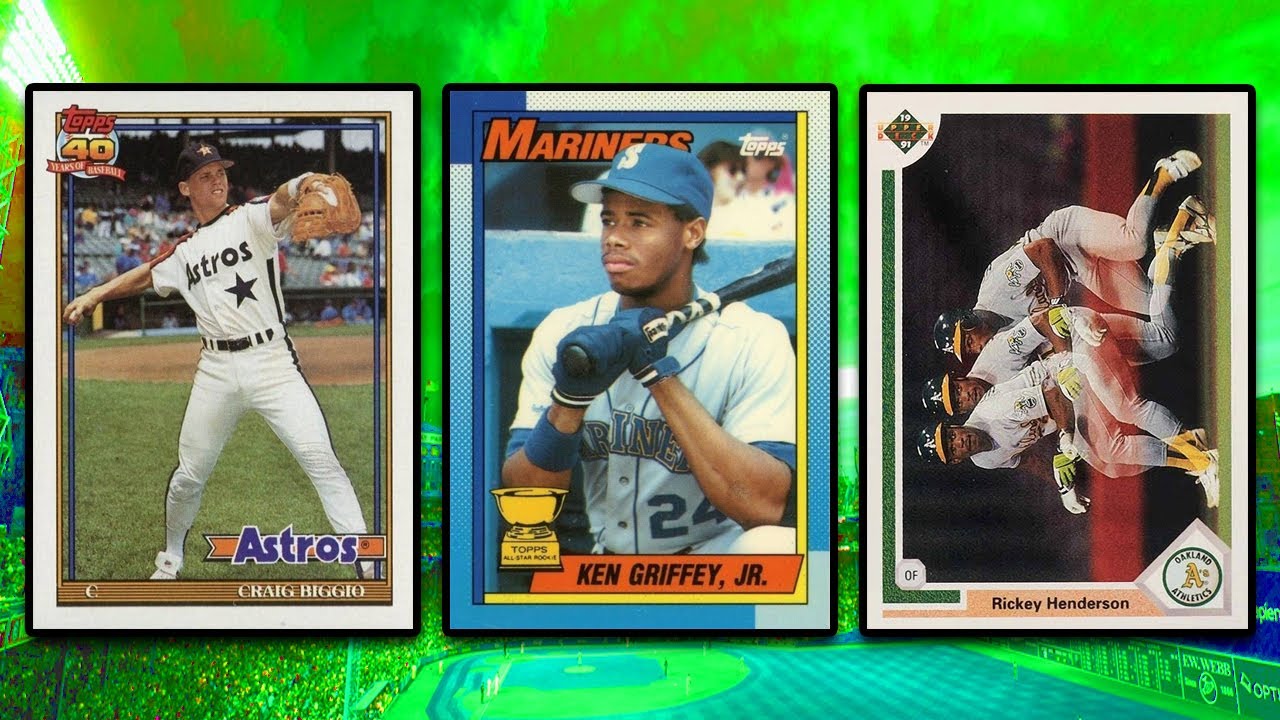 Top 50 Highest Selling 1990s Baseball Cards! August 25th - September ...