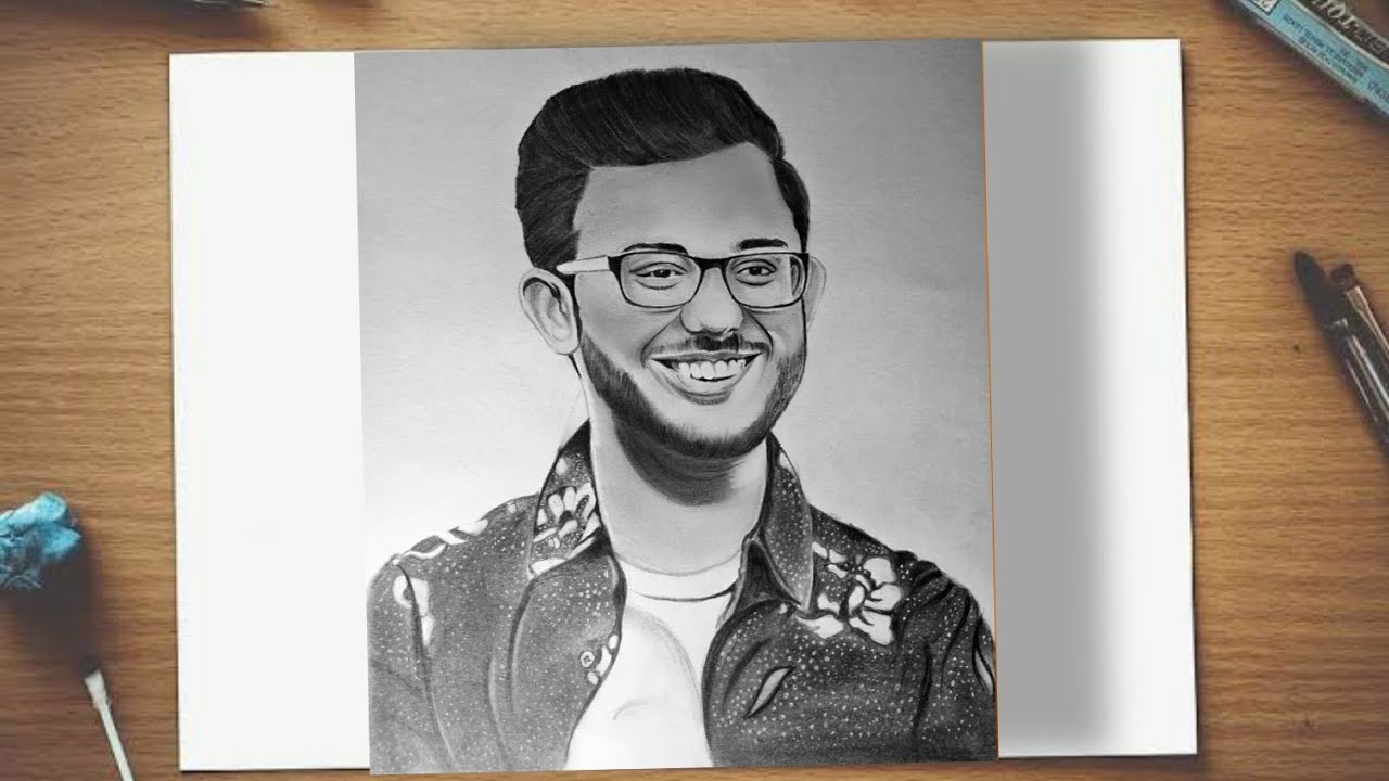 Carry Minati Pencil Drawing | Art Scrap - YouTube