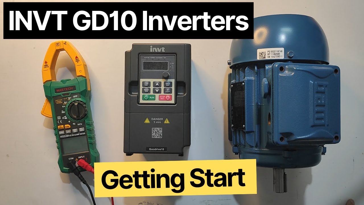 Getting start with single-phase INVT GD10 inverters, no-load test of a ...