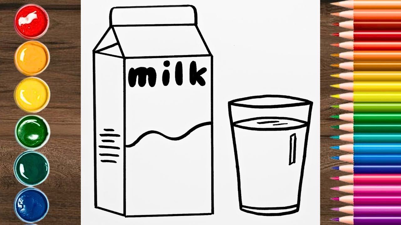 How to draw a MILK BOX │ EASY cute drawing tutorial for beginners ...