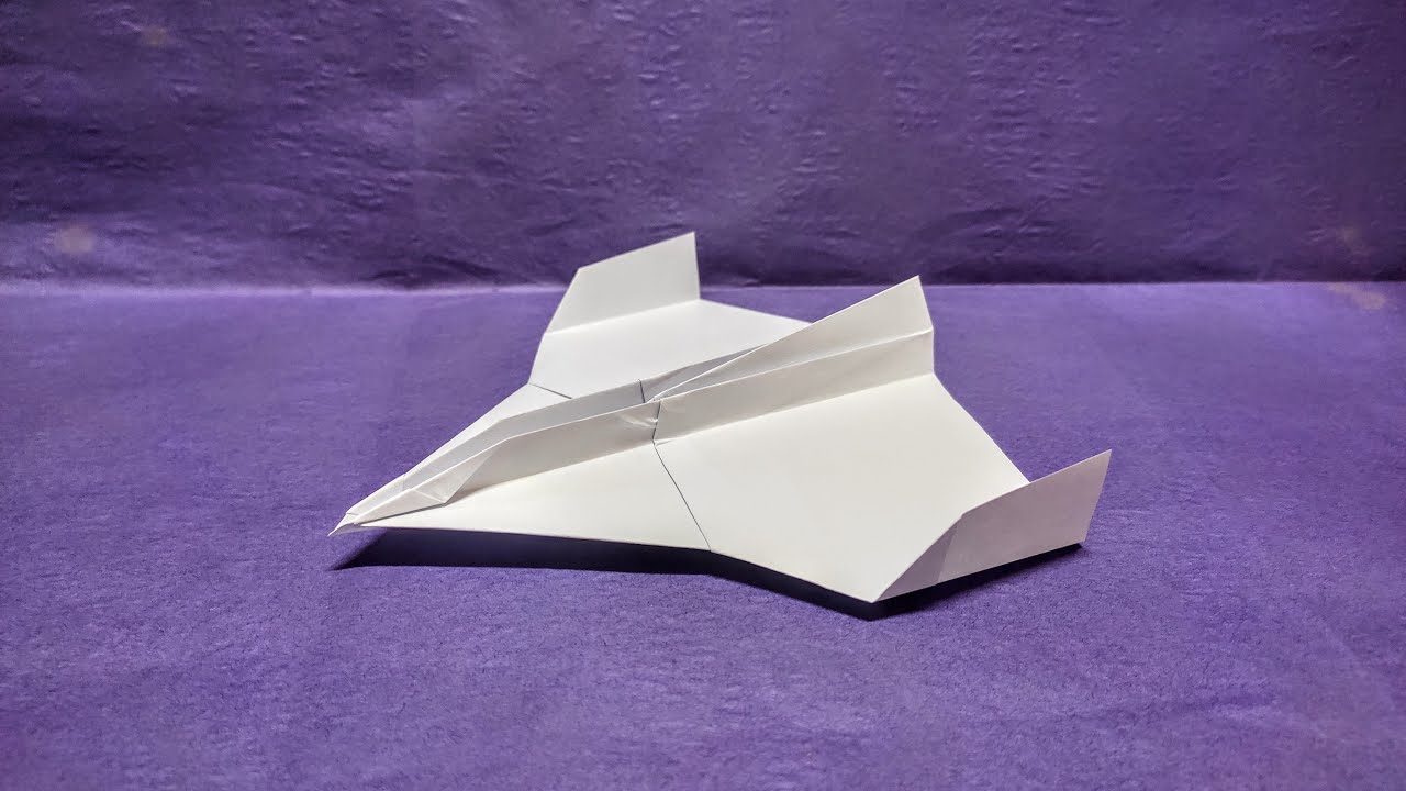 How To Make A Paper Airplane Easy - Origami Jet Fighter step by step ...