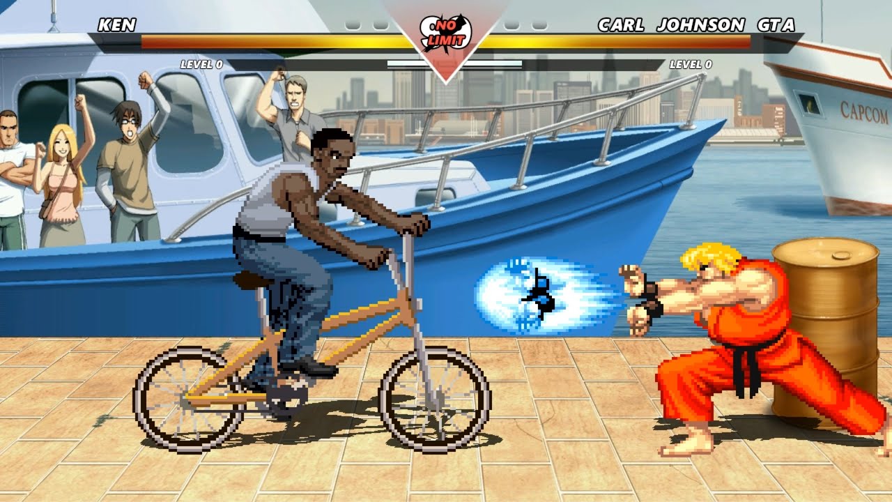 KEN vs CJ GTA - Highest Level Incredible Epic Fight! - YouTube