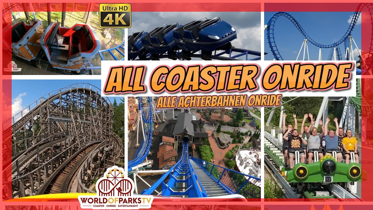 PowerPark All Roller Coasters (Onride POV) Power Park Alle Achterbahnen ...