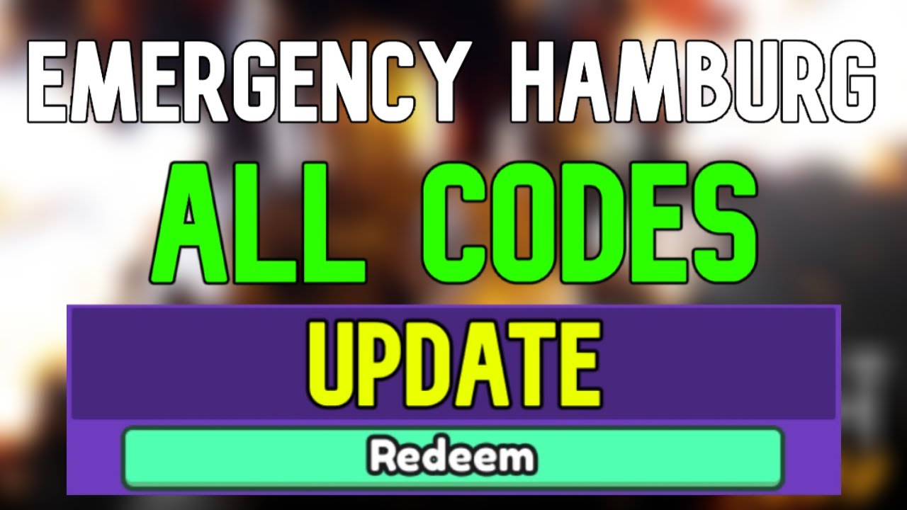 New Emergency Hamburg Codes | Roblox Emergency Hamburg Codes (April ...
