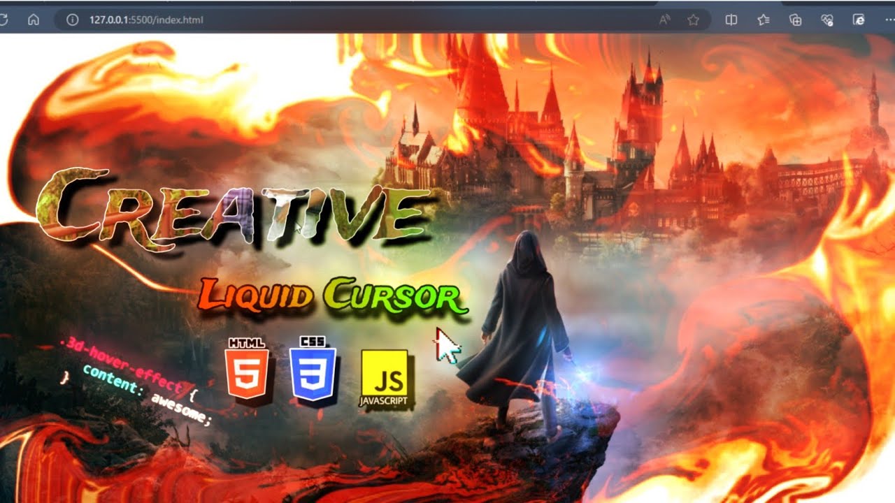 Awesome Webpage Cursor Effect Using Html Css And Javascript Youtube 8291