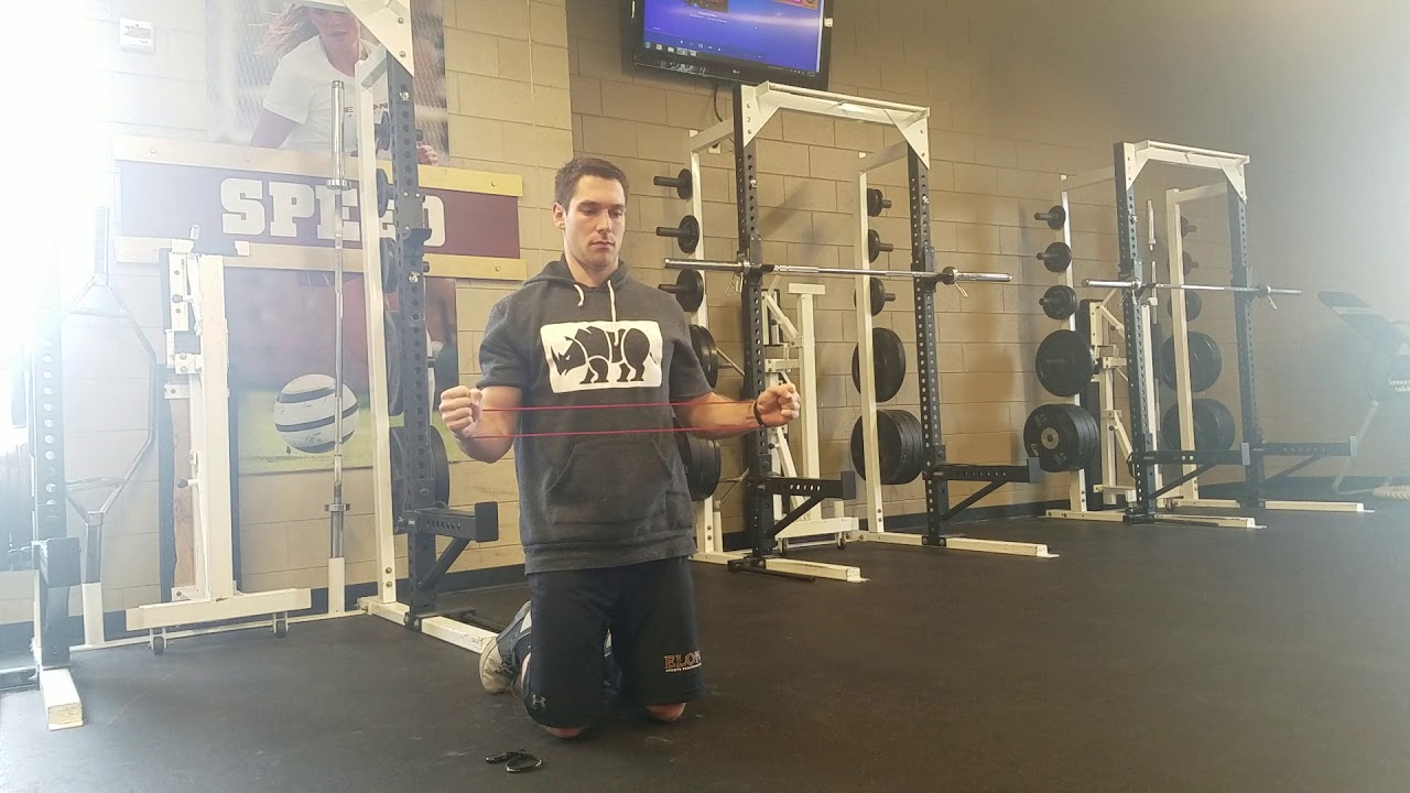 Mini Band Handcuff External Rotation - YouTube