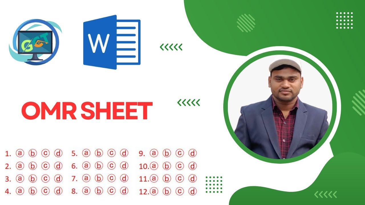 How to Create OMR Sheet in Word - YouTube