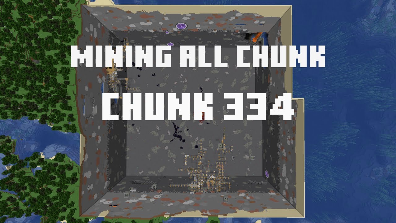 Mining all the chunks in Minecraft (Chunk 334) in 1 Minute - YouTube