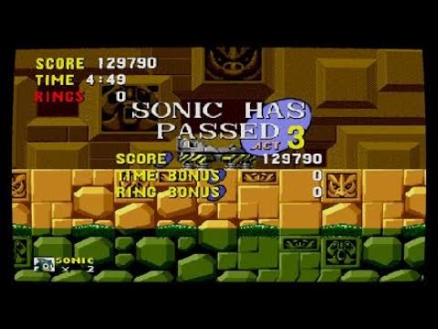 Sonic The Hedgehog 1 Labyrinth Zone Act 1 2 3 - YouTube