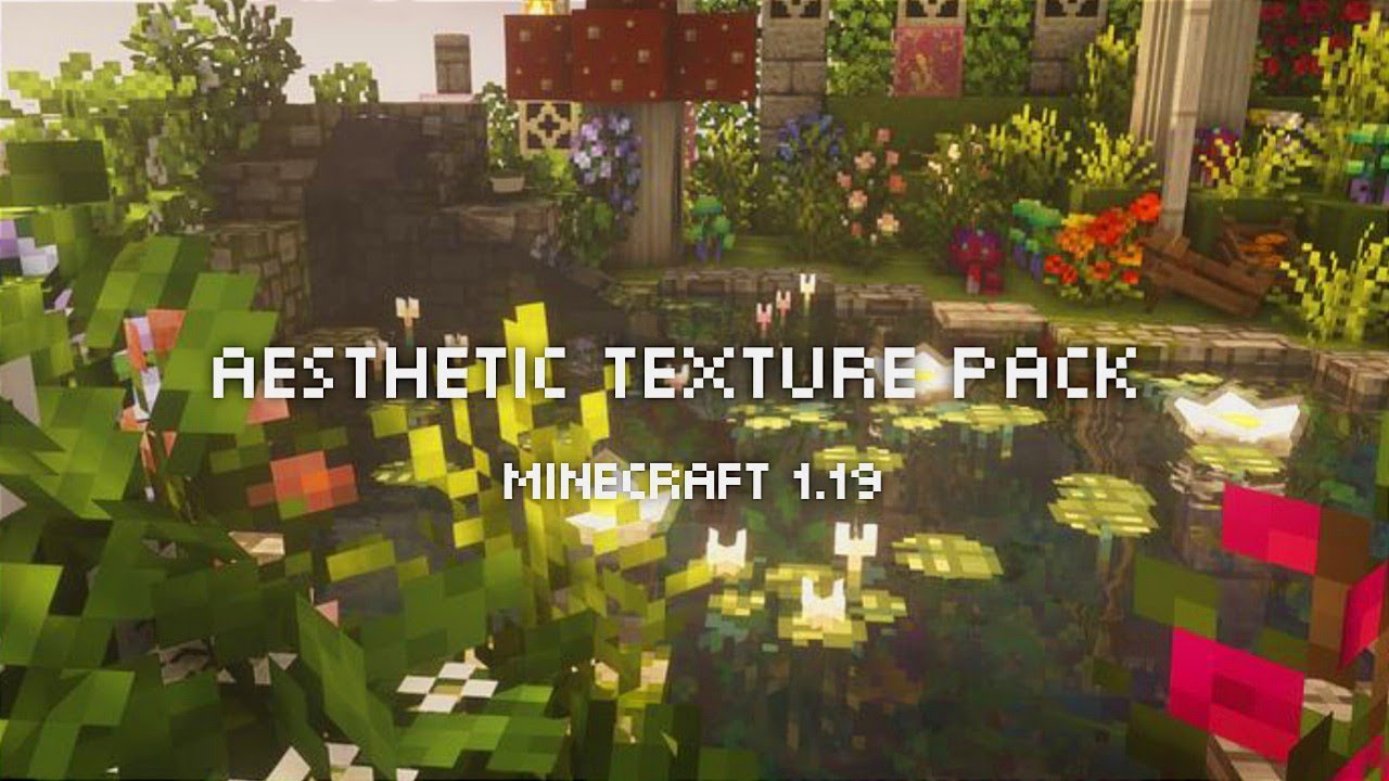 aesthetic texture pack for minecraft pe 1.19 - YouTube