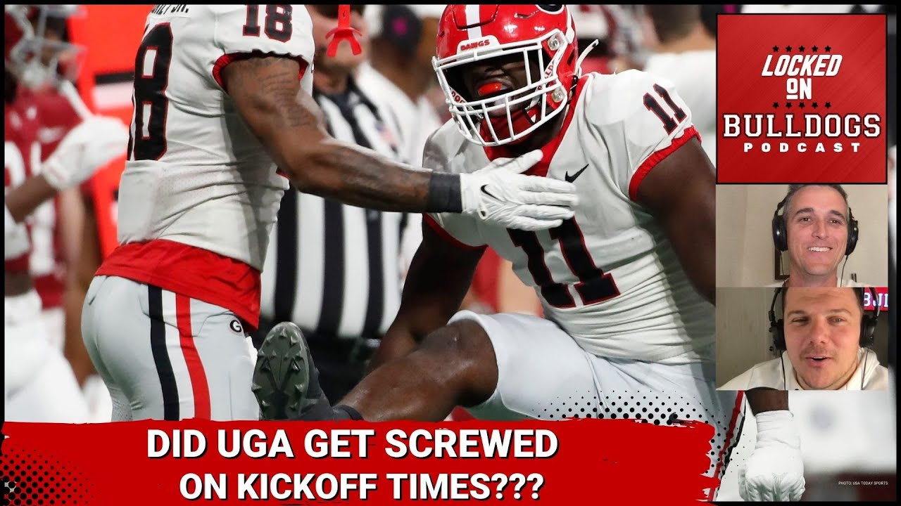 Kickoff times announced!! Georgia Football is getting closer! - YouTube