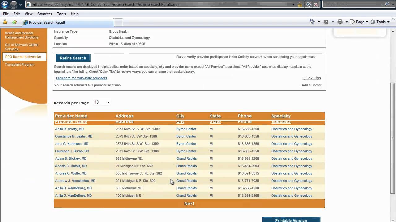 Cofinity Network Doctor Search - YouTube
