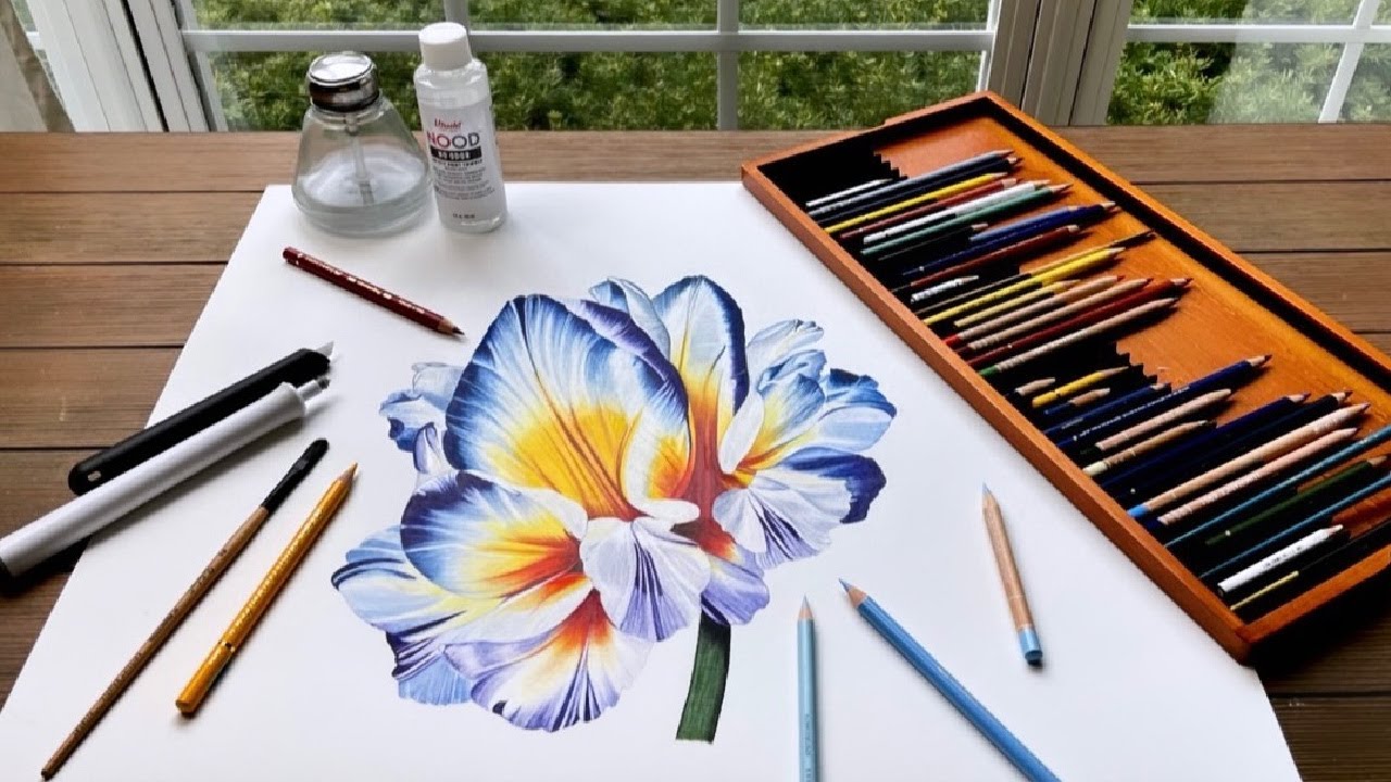 Easy Tip for Drawing Details with Colored Pencils - YouTube