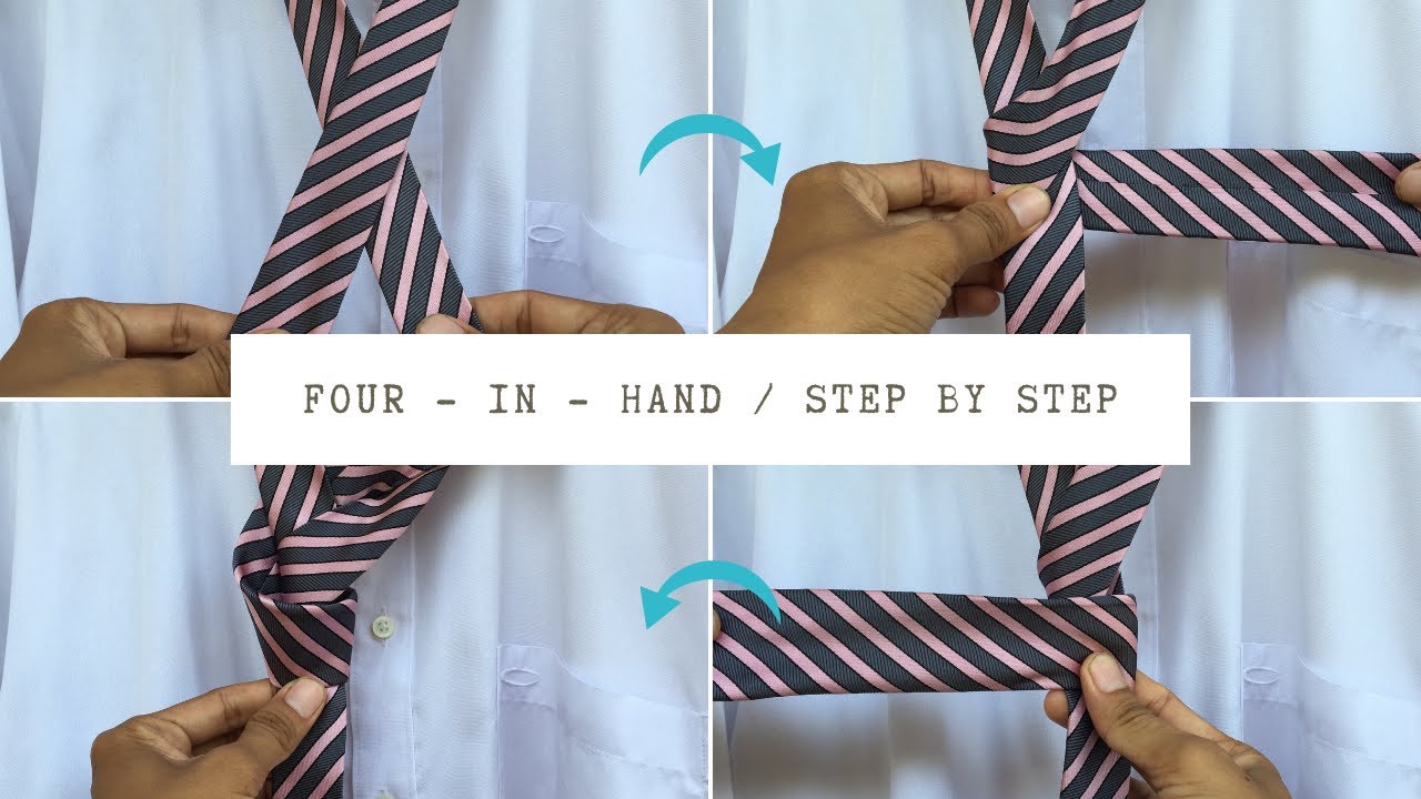 How to Tie a Tie - Four in Hand Knot (Step By Step) - YouTube