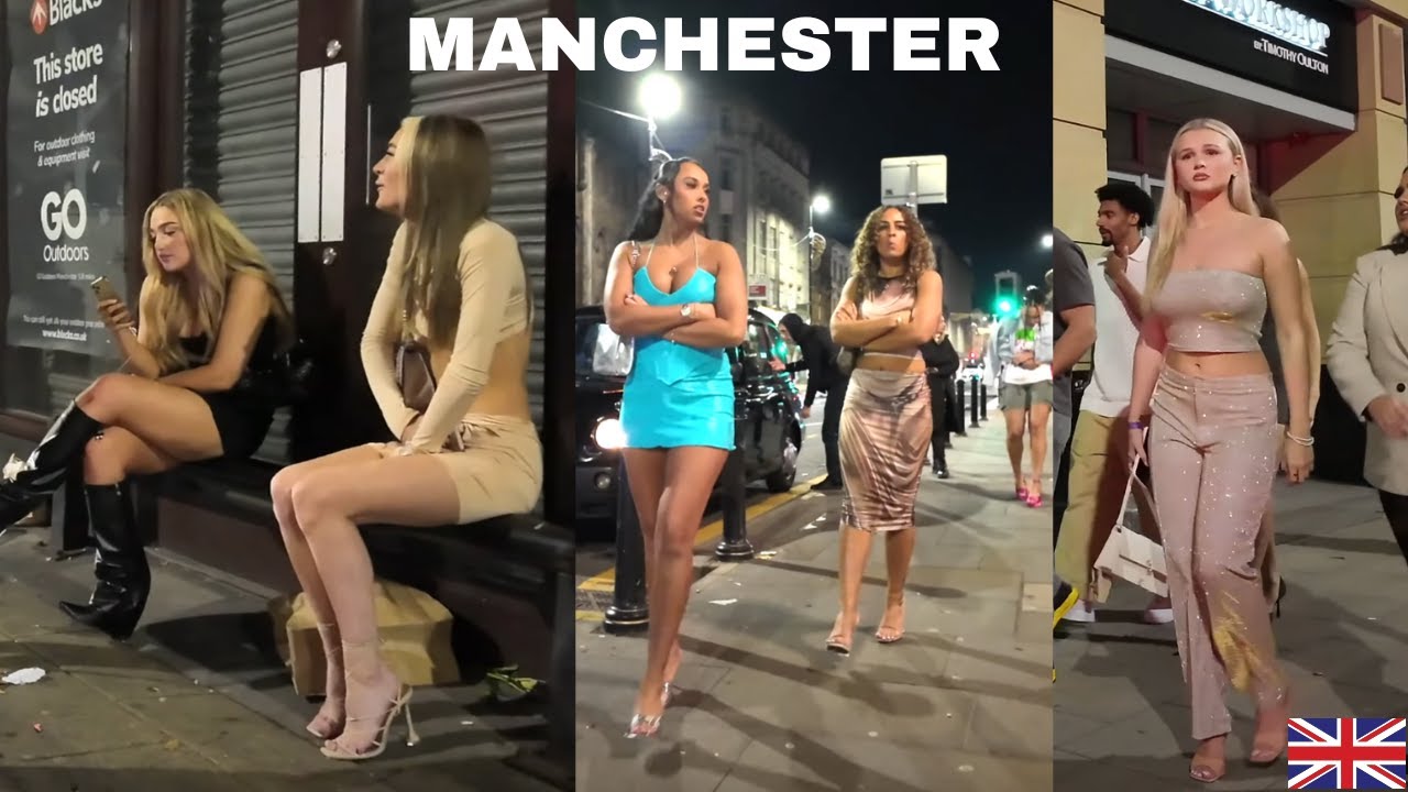 Manchester City Uk Nightlife Walk November 2023 Youtube