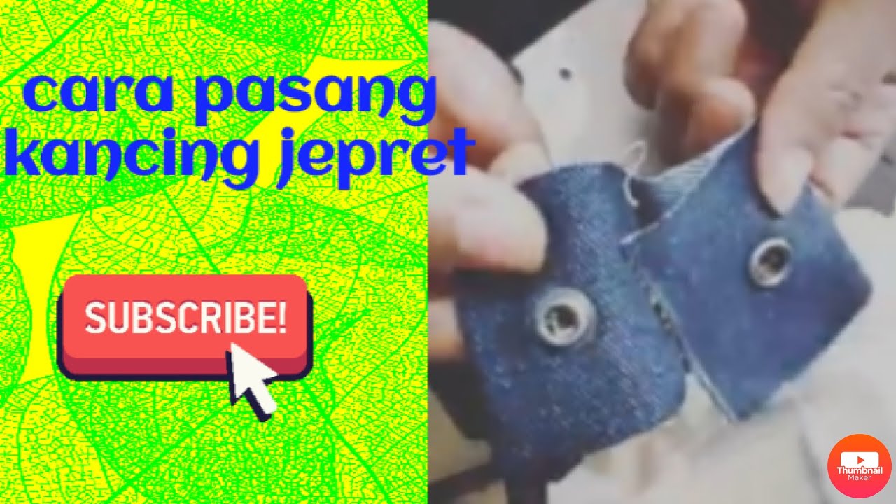 cara pasang kancing snap jepret secara manual | kancing jaket |tukang ...