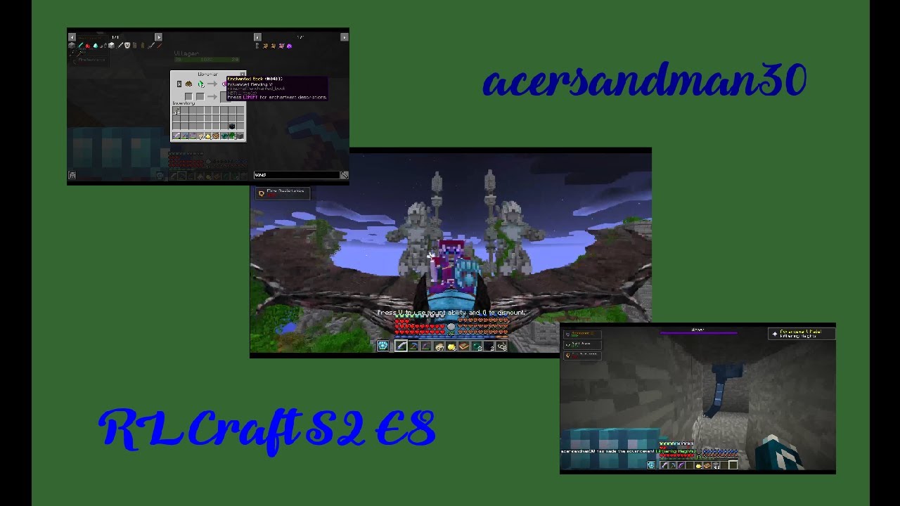 RL Craft S2 E8, End game villager, Wither killer and fortress raider ...