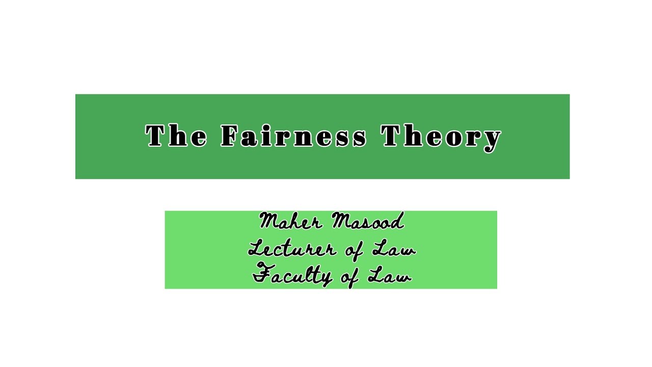 Private International Law II - Lecture 7: The Fairness Theory as Base ...