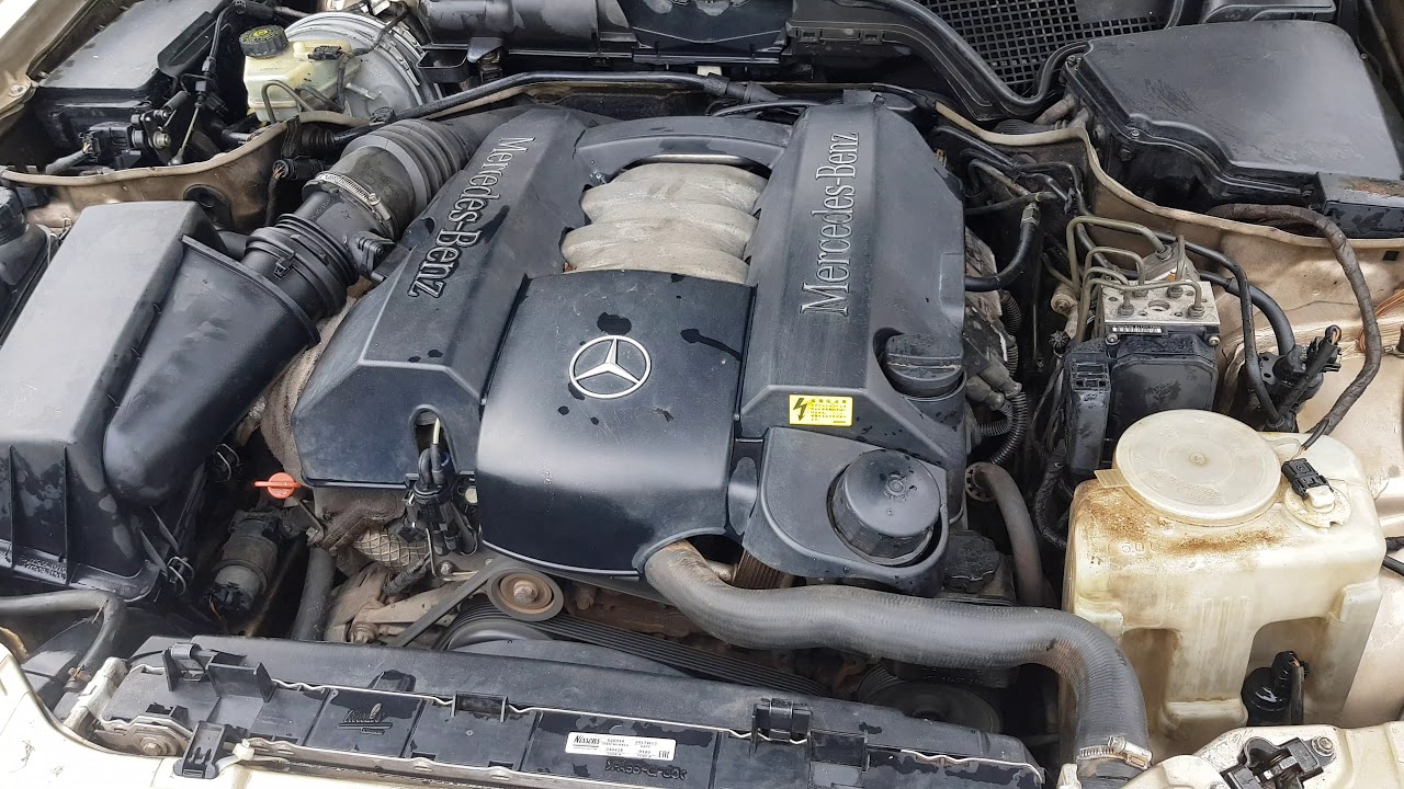 W210 engine wash - YouTube