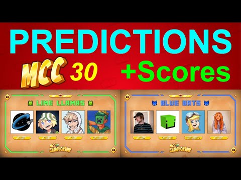 MCC 30 PREDICTIONS + Scores - YouTube