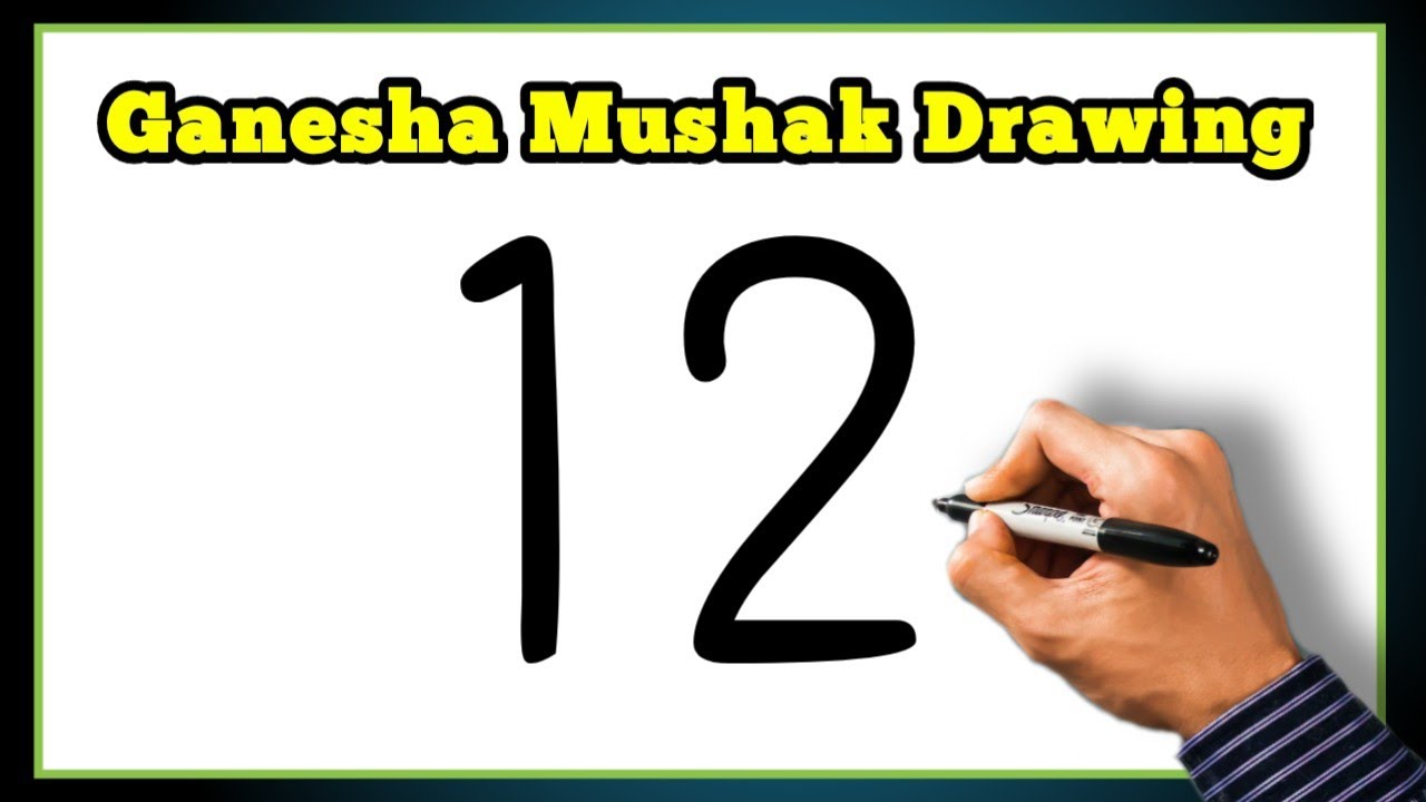 Drawing Beautiful Mushak | Ganesh Chaturthi Drawing | Easy Mushak ...