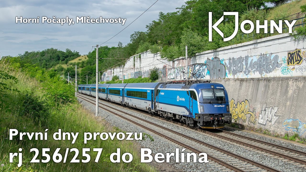 První dny provozu rj 256/257 Vindobona do Berlína + okolní provoz - YouTube