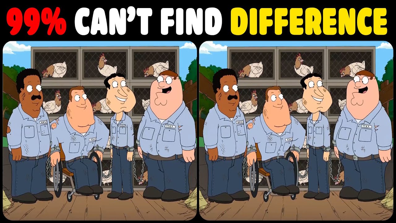 Spot The Difference : Can You Find Them All in Family Guy Puzzle ...