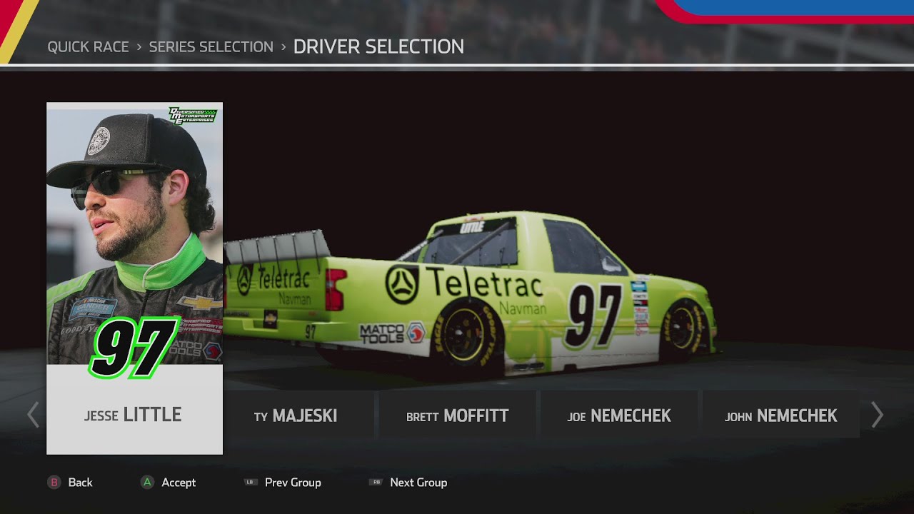 NASCAR Heat 5 - Jesse Little at Darlington (Trucks) - YouTube