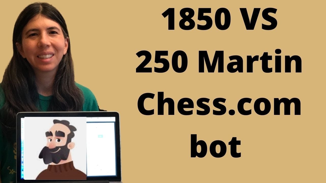 1850 USCF VS 250 chess.com's Martin bot - YouTube